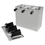 Server 07040 Countertop 3-Pump Dispenser For 3-Pouches, Stainless Base