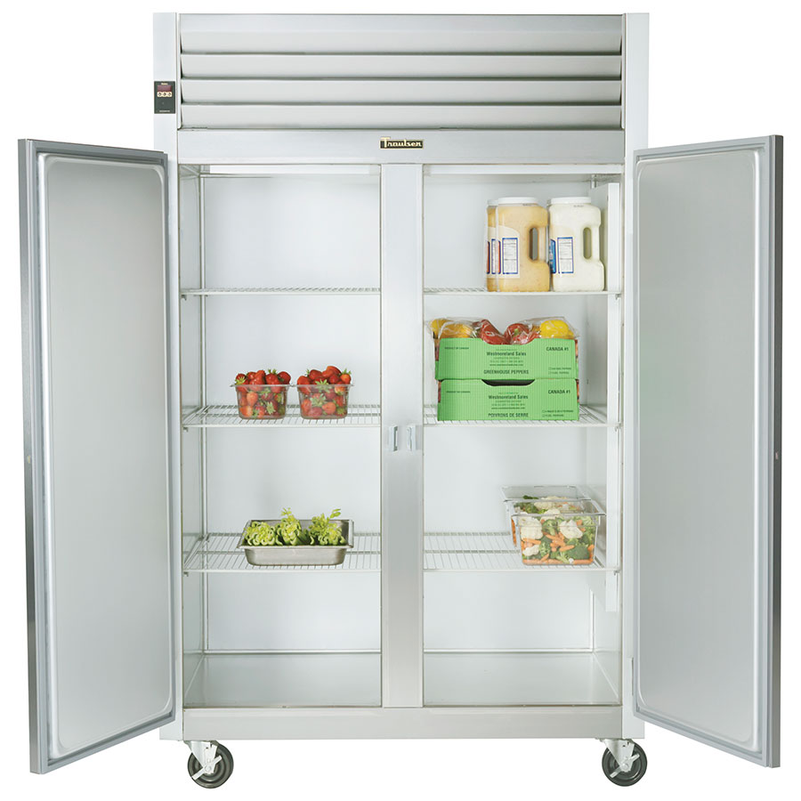 Traulsen G20010 53" Two Section Reach-In Refrigerator, (2) Solid Door, 115v